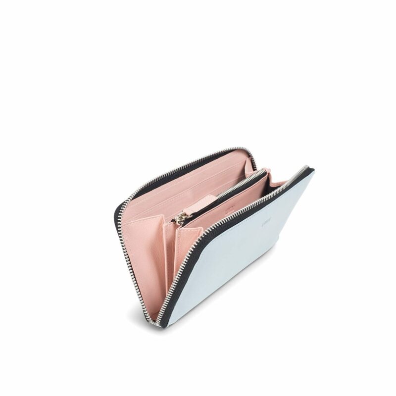 Orvokki Large Wallet Baby Blue / Baby Pink – Lumi Accessories